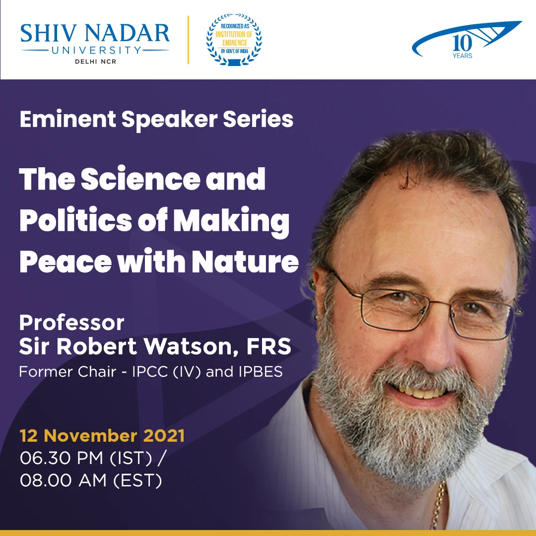 Eminent Speaker Series. The talk on 'The Science and Politics of Making ...