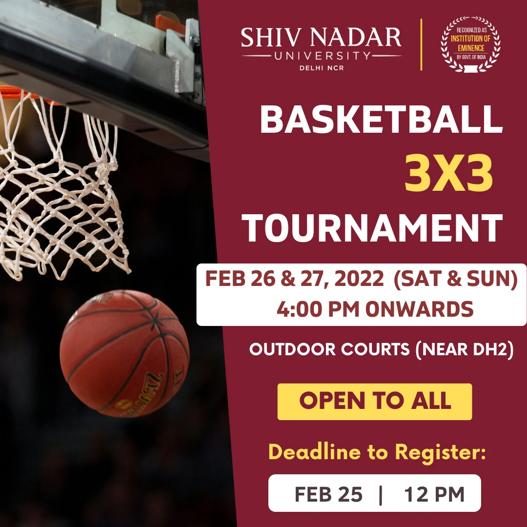 Department of Physical Education is organizing a Beginner-friendly 3x3 ...