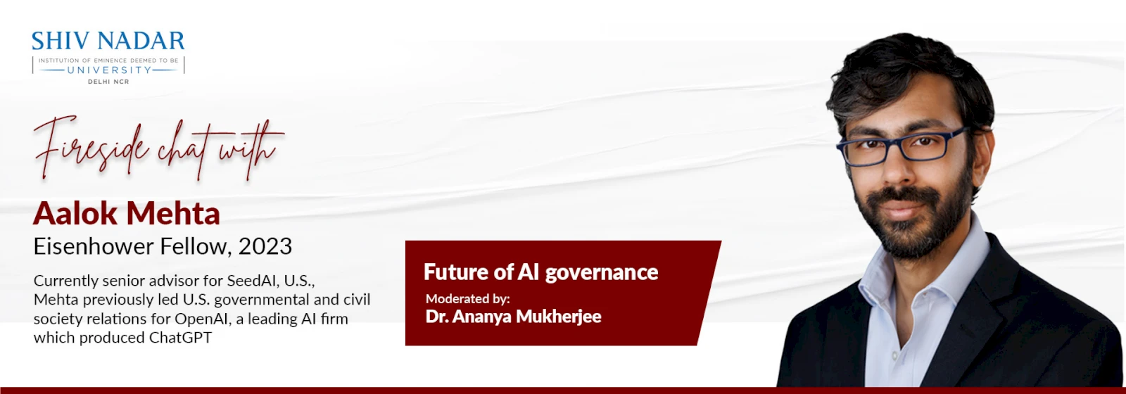 Fireside chat with Aalok Mehta, Eisenhower Fellow 2023, on the Future ...