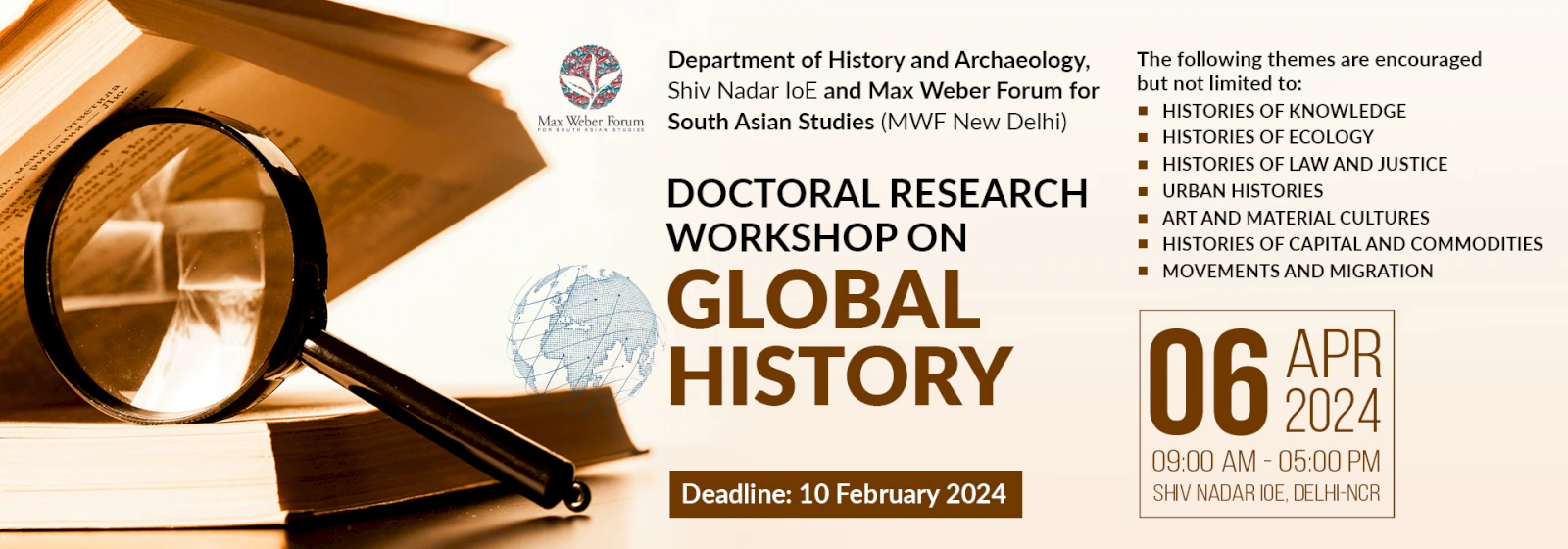 Department of History and Archaeology and Max Weber Forum for South ...