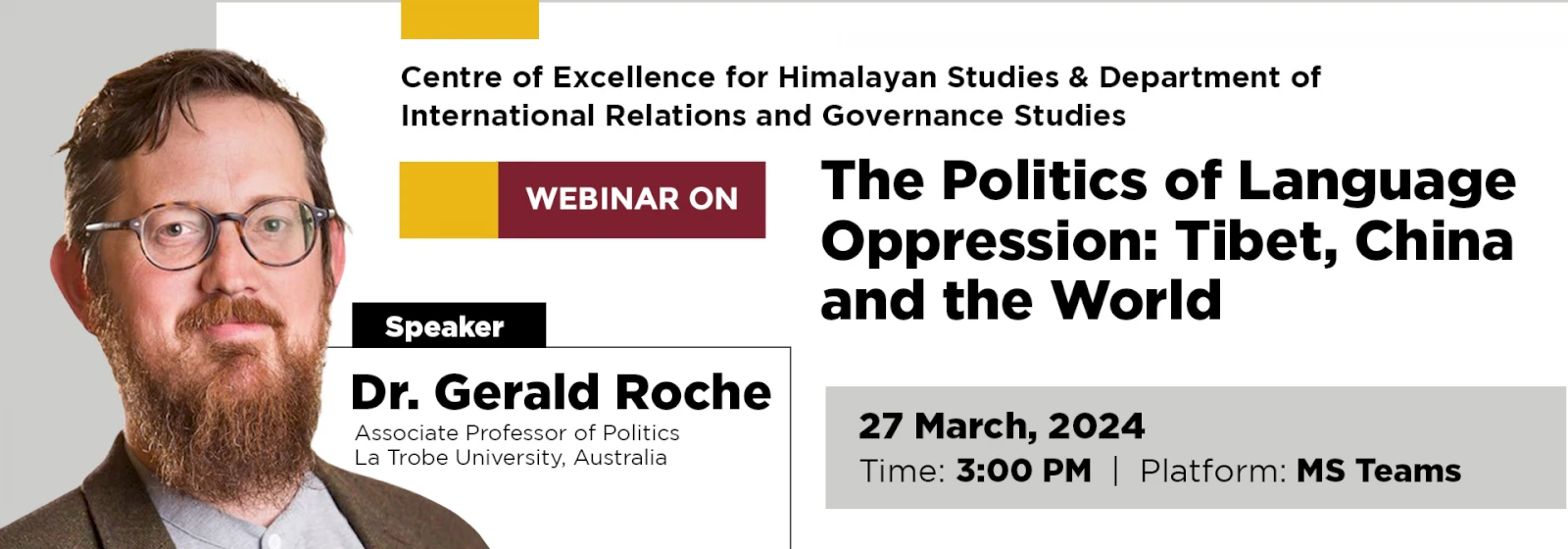 CHS-IRGS Webinar |The Politics of Language Oppression: Tibet, China and ...